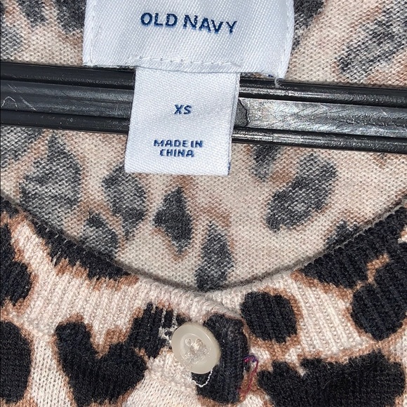Old Navy | Sweaters | Old Navy Leopard Print Cardigan Sweater | Poshmark